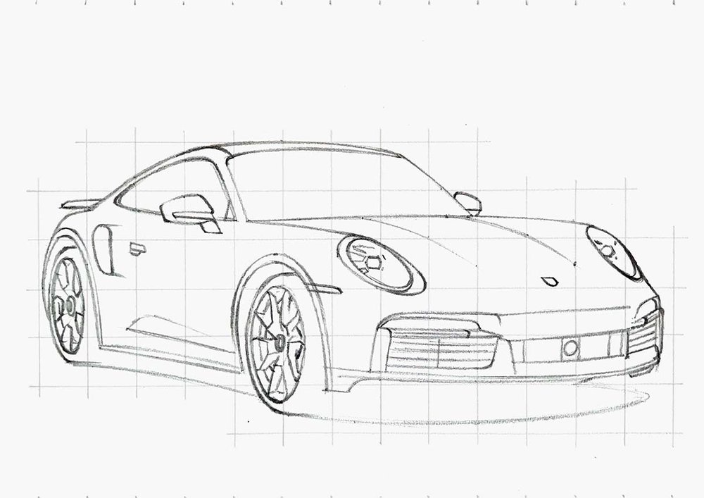How To Draw A Porsche 911 Turbo S Exact Step By Step Guide